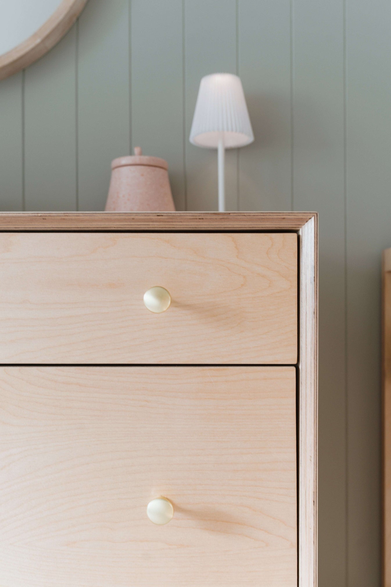 Lora Compactum – Modern Birch Wood Baby Changing Drawers – PINKFOOT